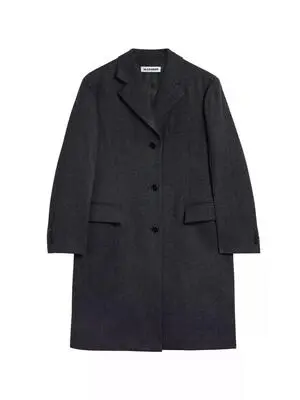 JIL SANDER Felt Wool Tailored Coat
