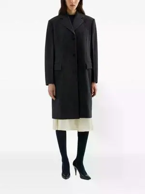 JIL SANDER Felt Wool Tailored Coat