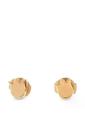 Cartier Tulip Flower Stud 18k Rose Gold Earrings