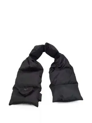 Prada Re-nylon Padded Triangle Logo Scarf - Black