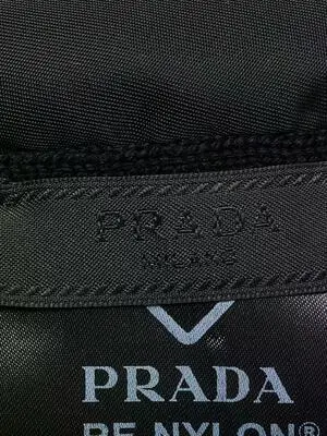 Prada Re-nylon Padded Triangle Logo Scarf