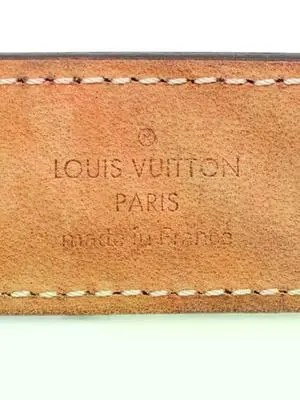 LOUIS VUITTON 2018 Mini Damier Ebene Buckle Belt