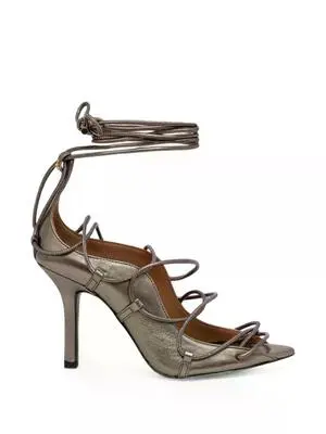 Patrizia Pepe Lace-up Metallic Pumps