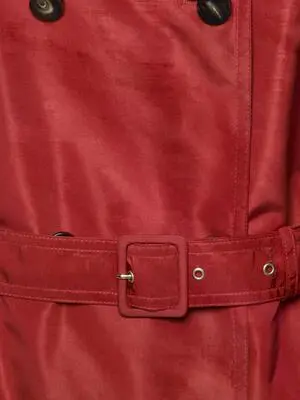 Valentino Garavani Floral-appliqué Belted Trench Coat