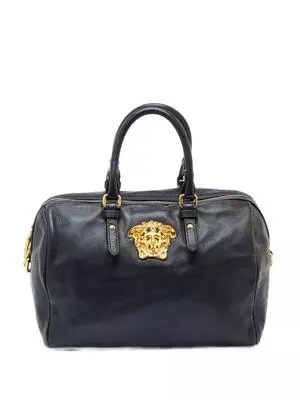 Versace Medusa Pebbled Satchel Bag