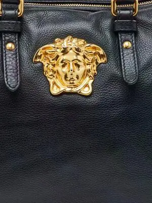 Versace Medusa Pebbled Satchel Bag