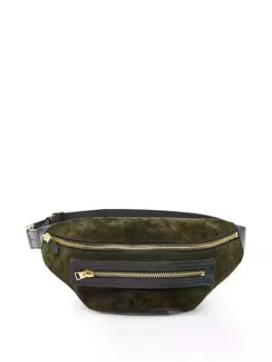 TOM FORD Buckley Leather-trim Belt Bag - Green