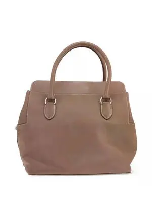 Hermès 2013 Tool Box Leather Tote Bag - Brown