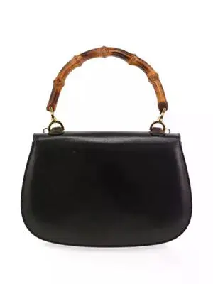 Gucci 2000s Bamboo Tote Bag - Black
