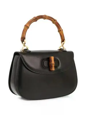 Gucci 2000s Bamboo Tote Bag - Black