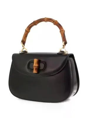 Gucci 2000s Bamboo Tote Bag - Black