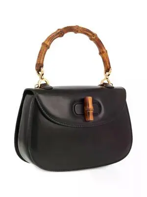 Gucci 2000s Bamboo Tote Bag - Black