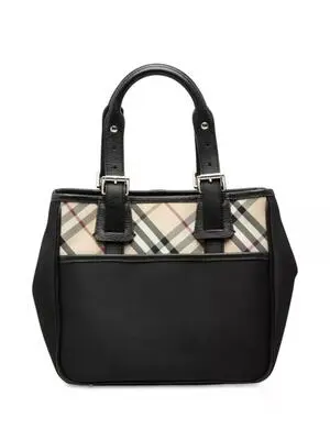 Burberry 2000-2017 Nova Check Trimmed Nylon Handbag