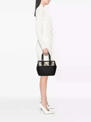 Burberry 2000-2017 Nova Check Trimmed Nylon Handbag