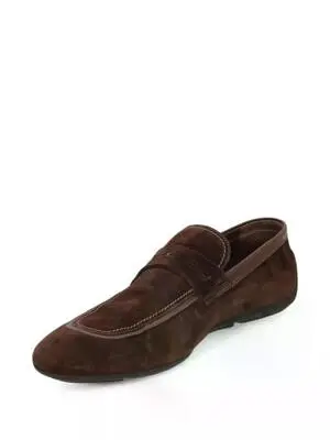 Zegna Suede Penny Loafers