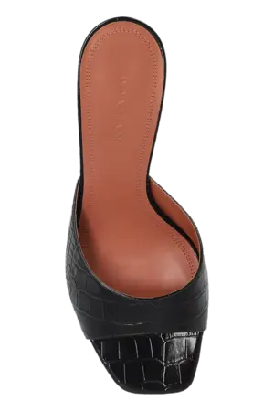 Amina Muaddi Lupita’ Heeled Mules - Black