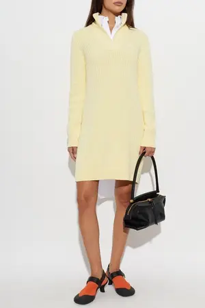 Loewe Short Knitted Dress With Logo