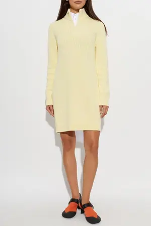 Loewe Short Knitted Dress With Logo