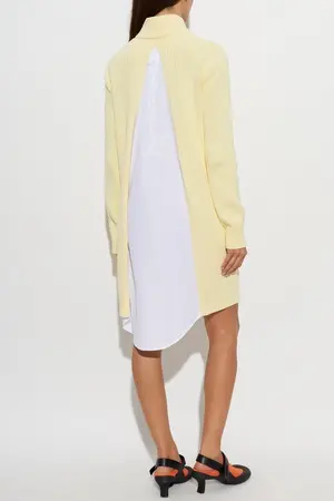Loewe Short Knitted Dress With Logo