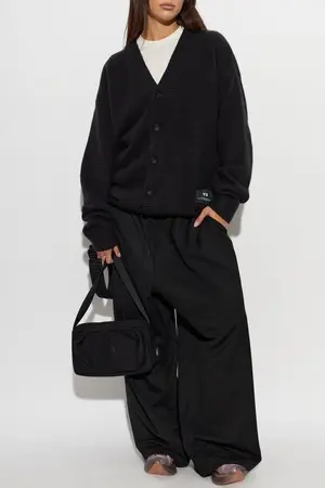 Y3 Cardigan With Logo Patch