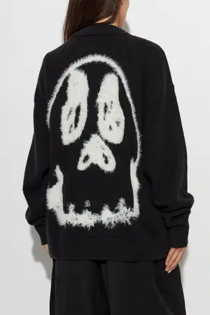 Y3 Cardigan With Logo Patch