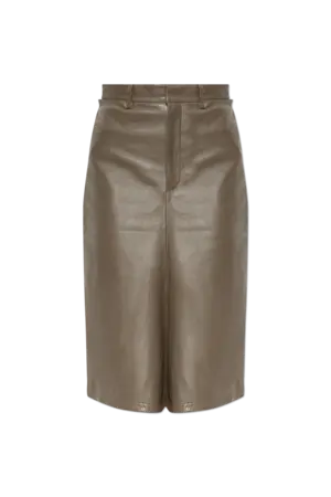 Victoria Beckham Leather Mid-length Pencil Skirt