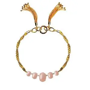 CRYSTALLINE JEWELLERY Tassel Drop Necklace - Pink