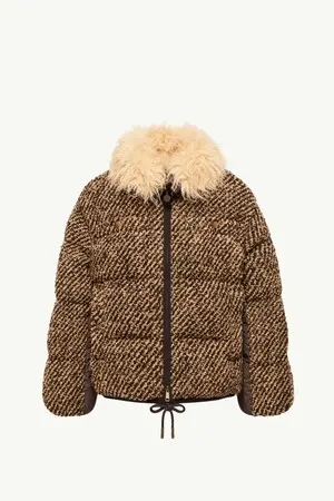 Moncler Dynamique Bouclé Short Down Jacket