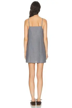 DEIJI STUDIOS Weave Mini Dress In Blue