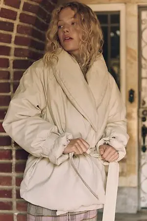 Free People We The Free Officer Puffer Jacket - Ivory