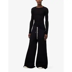 Rick Owens Geth Belas Wide-leg Cotton-blend Trousers