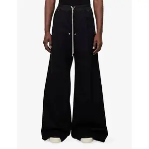 Rick Owens Geth Belas Wide-leg Cotton-blend Trousers