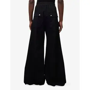 Rick Owens Geth Belas Wide-leg Cotton-blend Trousers
