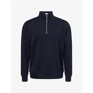 ARNE Interlock Stretch-jersey Sweatshirt - Navy