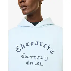 WILLY CHAVARRIA Community Center Brand-print Cotton Hoody