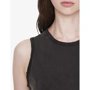 ALLSAINTS Jenny Round-neck Cotton Tank - Washed Black