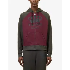 THAMES Stamp Brand-print Cotton-blend Hoody