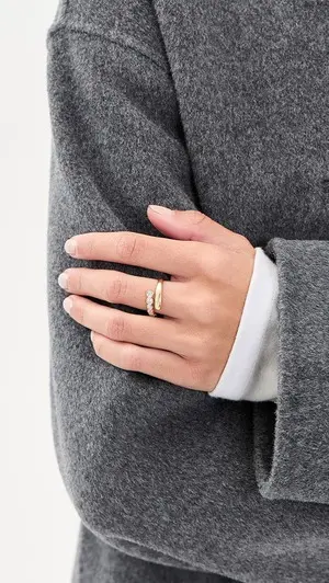 Zoe Chicco 14k Diamond Bypass Ring