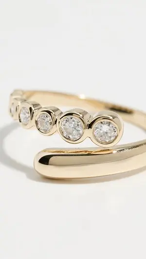 Zoe Chicco 14k Diamond Bypass Ring