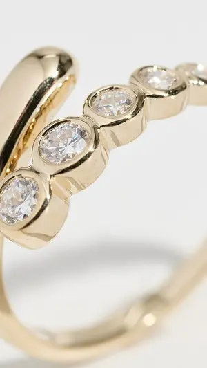 Zoe Chicco 14k Diamond Bypass Ring