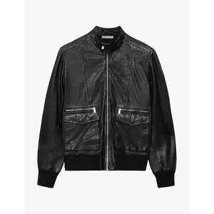 ALLSAINTS Hiro Zip-up Leather Bomber Jacket
