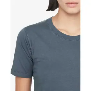 ALLSAINTS Hela Short-sleeve Cotton T-shirt - Teal Blue