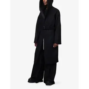Rick Owens Tower Belted Wool Coat