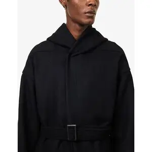 Rick Owens Tower Belted Wool Coat
