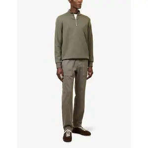 ARNE Carpenter Elasticated-waist Denim Trousers - Dark Olive