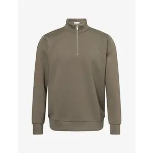 ARNE Interlock Stretch-jersey Sweatshirt - Sage