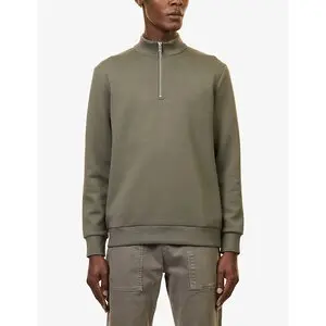 ARNE Interlock Stretch-jersey Sweatshirt - Sage