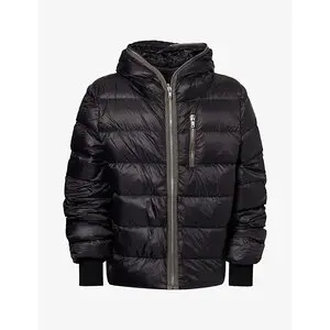 Rick Owens Zip-pocket Hooded Puffer Jacket - Black