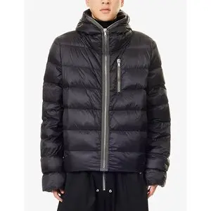Rick Owens Zip-pocket Hooded Puffer Jacket - Black