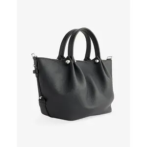 Max Mara Logo-embossed Leather Handbag